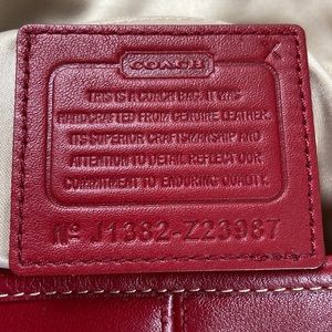 Coach | Bags | Coach Red Leather Flap Duffle Bag J382z23987 | Poshmark